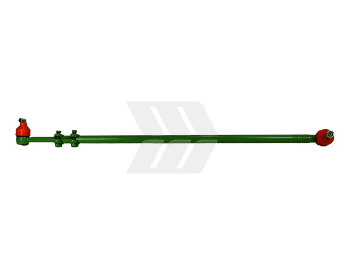 Steering thrust rod, telescopic axle, hydraulic steering