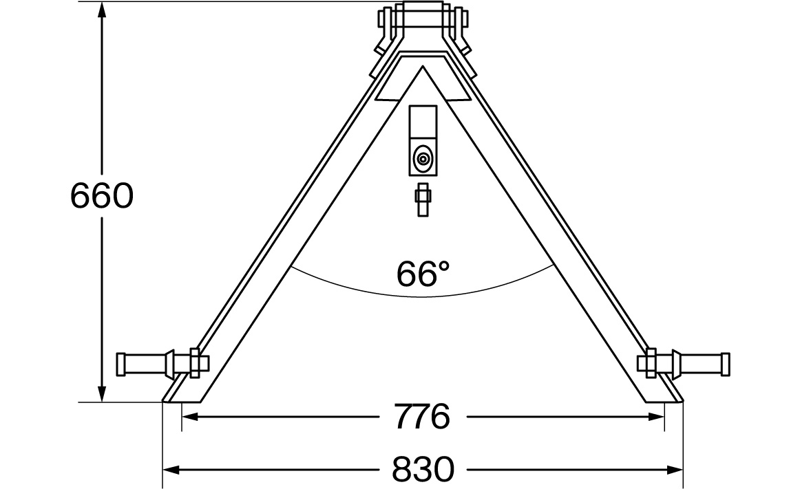 Tractor triangle Cat. 2