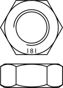 Hexagon nut, M24, DIN 934